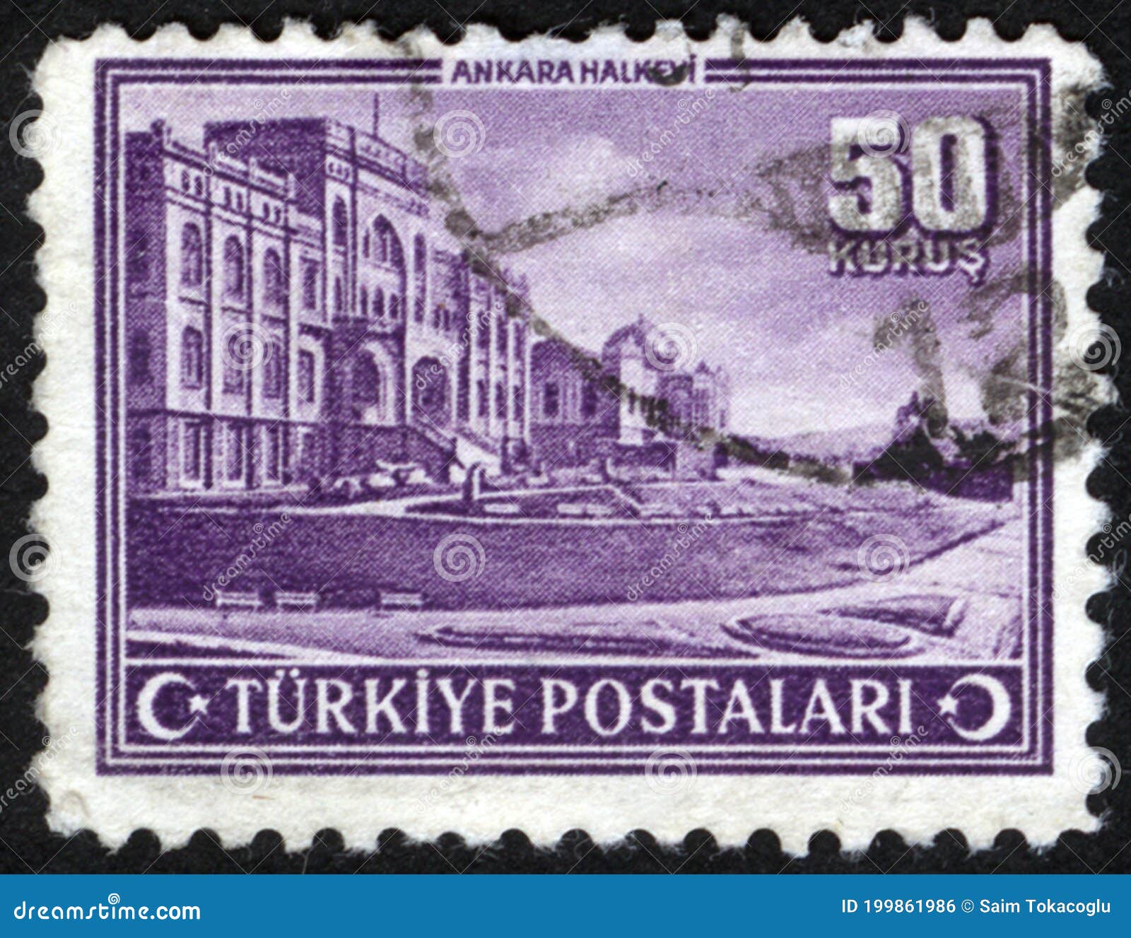 Republic of Turkey Historical Stamp. a Postage Stamp Printed in ...