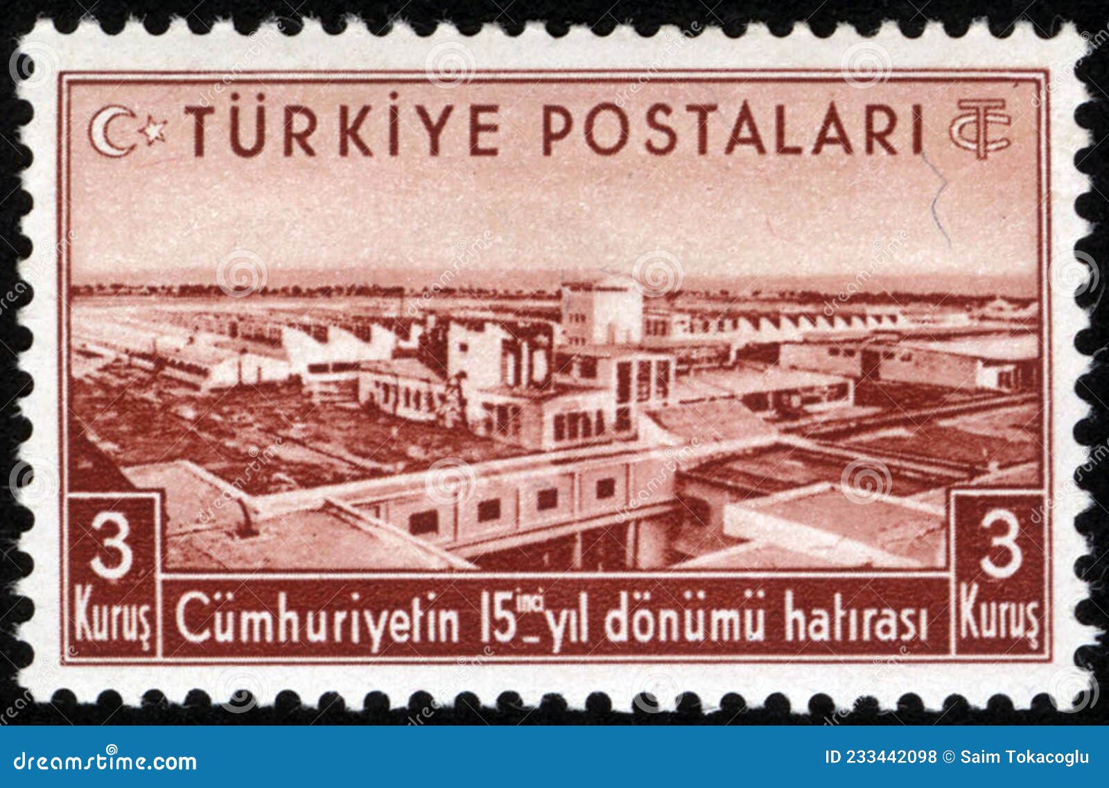 Republic of Turkey Postage Stamp. Editorial Stock Photo - Image of fast ...