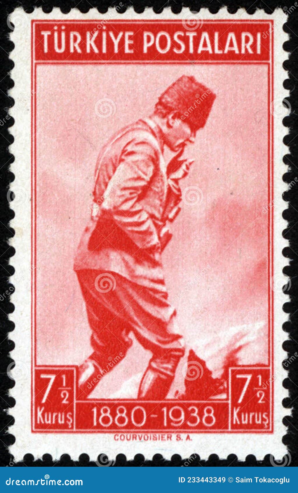 Republic of Turkey Postage Stamp. Editorial Stock Image - Image of fast ...