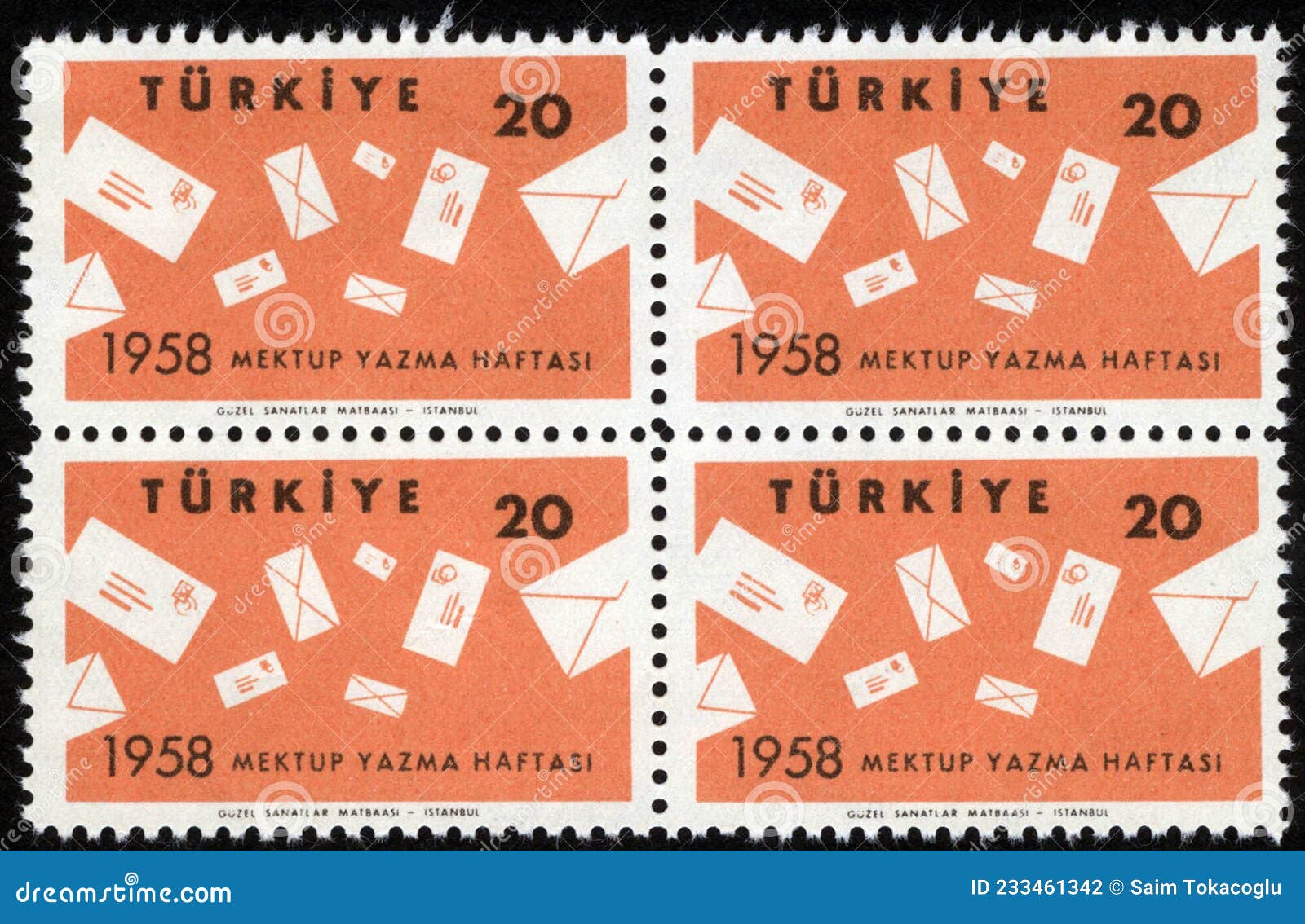 Republic of Turkey Postage Stamp. Editorial Photography - Image of ...