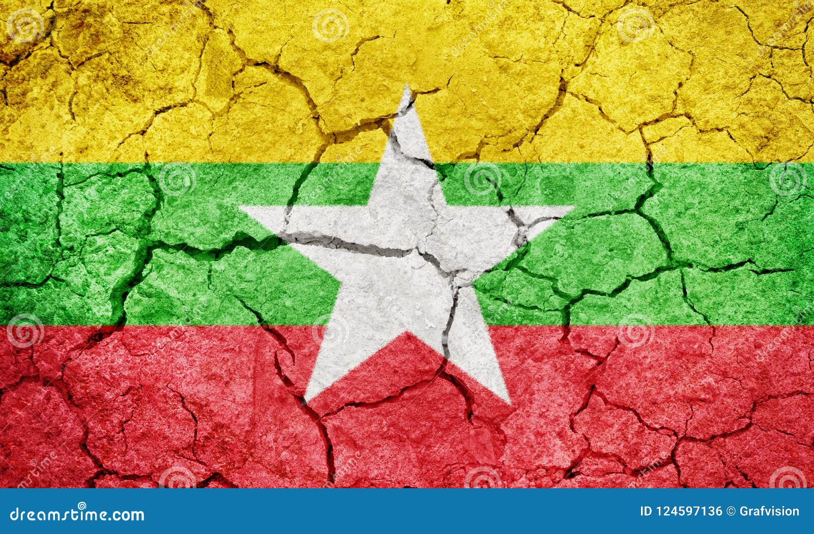 Republic of the Union of Myanmar Flag Stock Photo - Image of dried ... Republic of the Union of Myanmar Flag Stock Photo - Image of dried ...