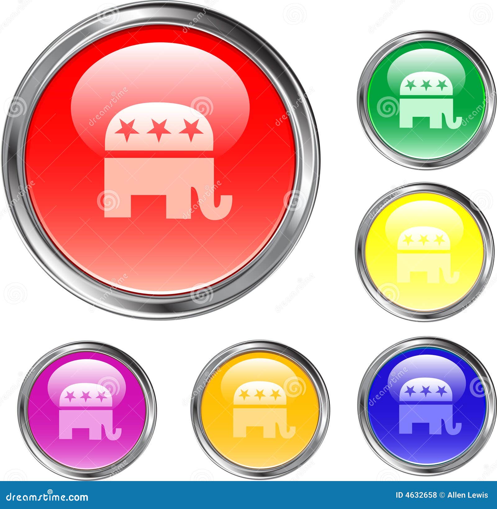 Republican Button editorial stock photo. Illustration of button - 4632658