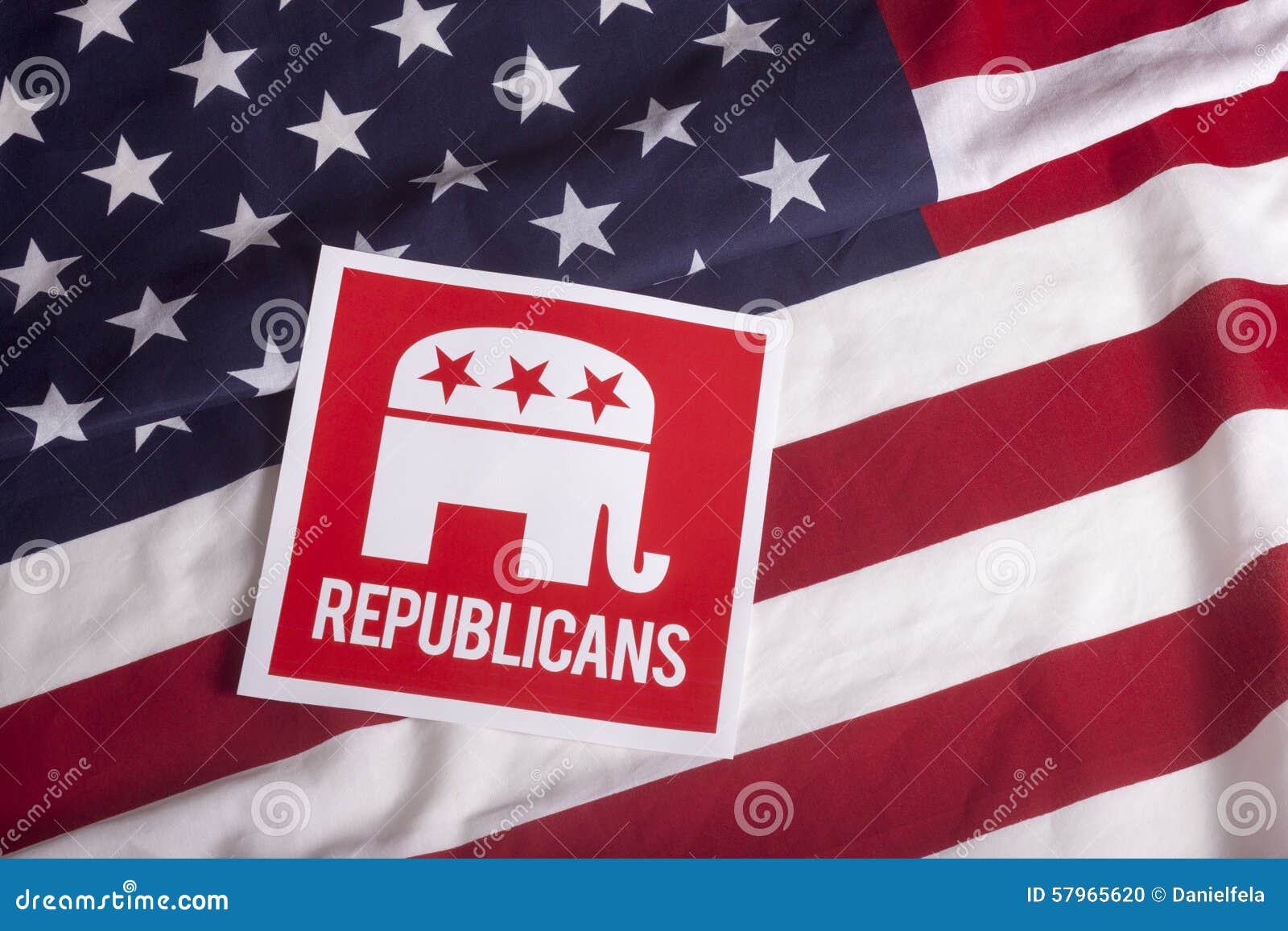Republican Election Vote and American Flag Editorial Image - Image of ...