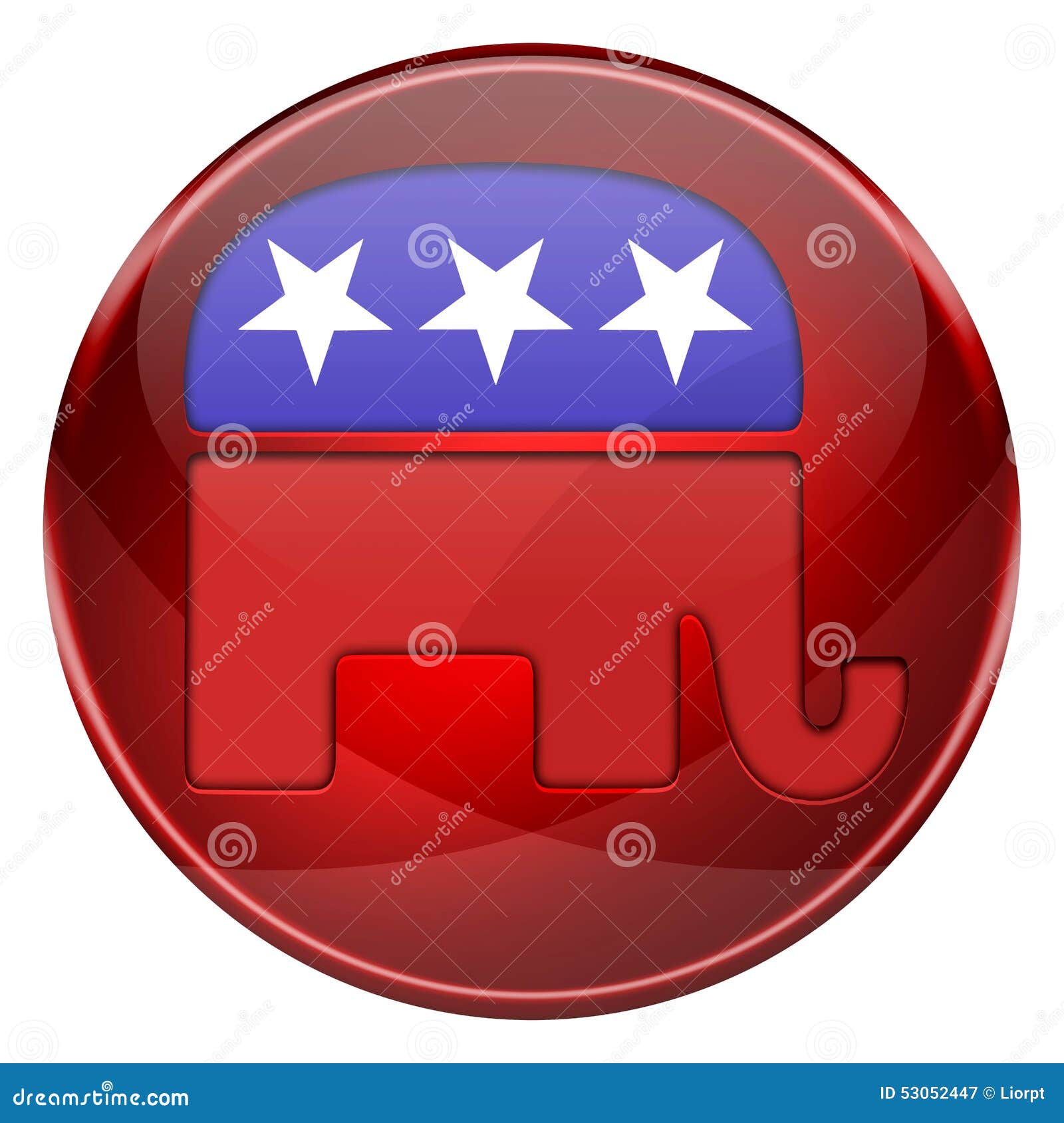 Republican Elections Button Editorial Photography - Illustration of ...