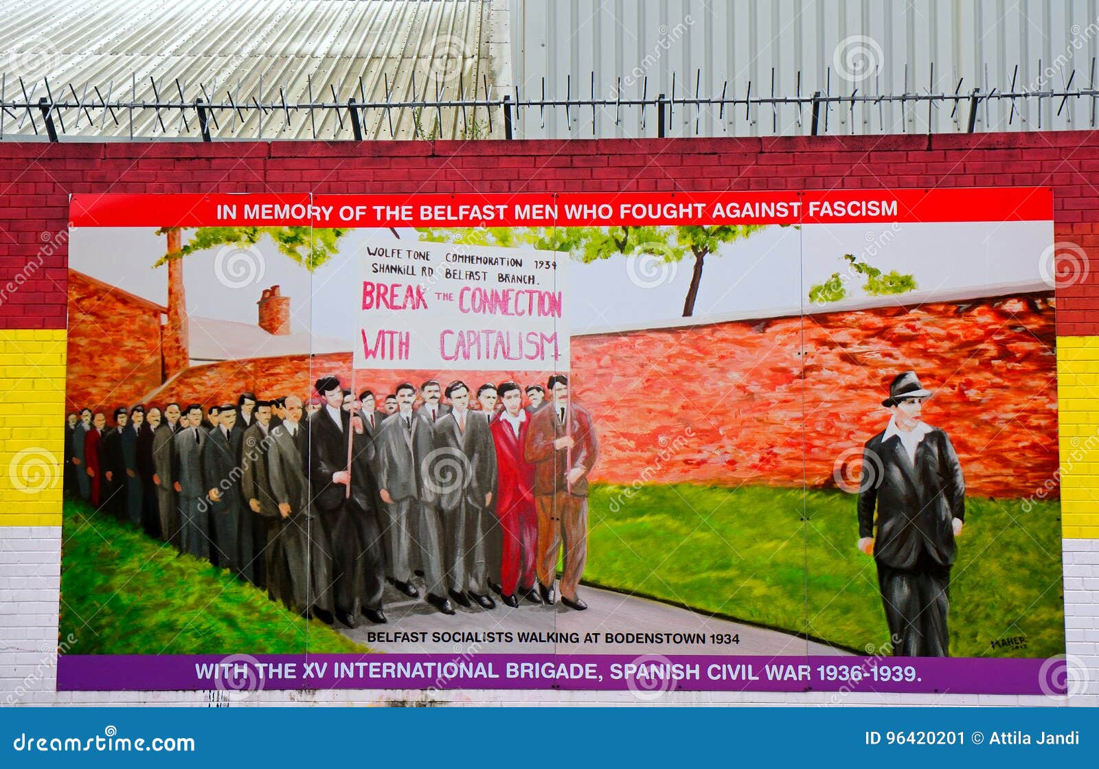Republican Mural, Belfast, Northern Ireland Editorial Photo - Image of ...