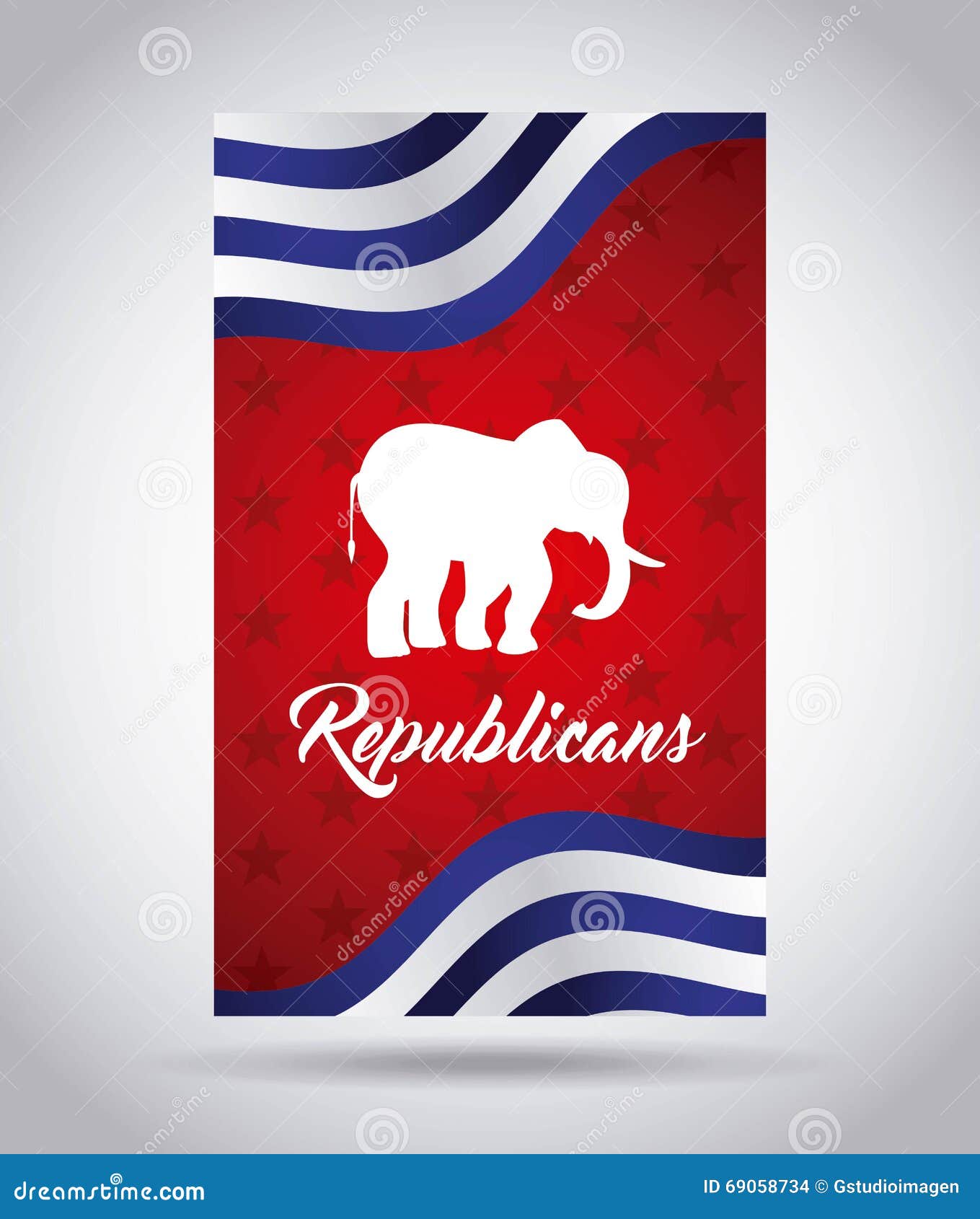 Republican party design editorial stock image. Illustration of vote ...