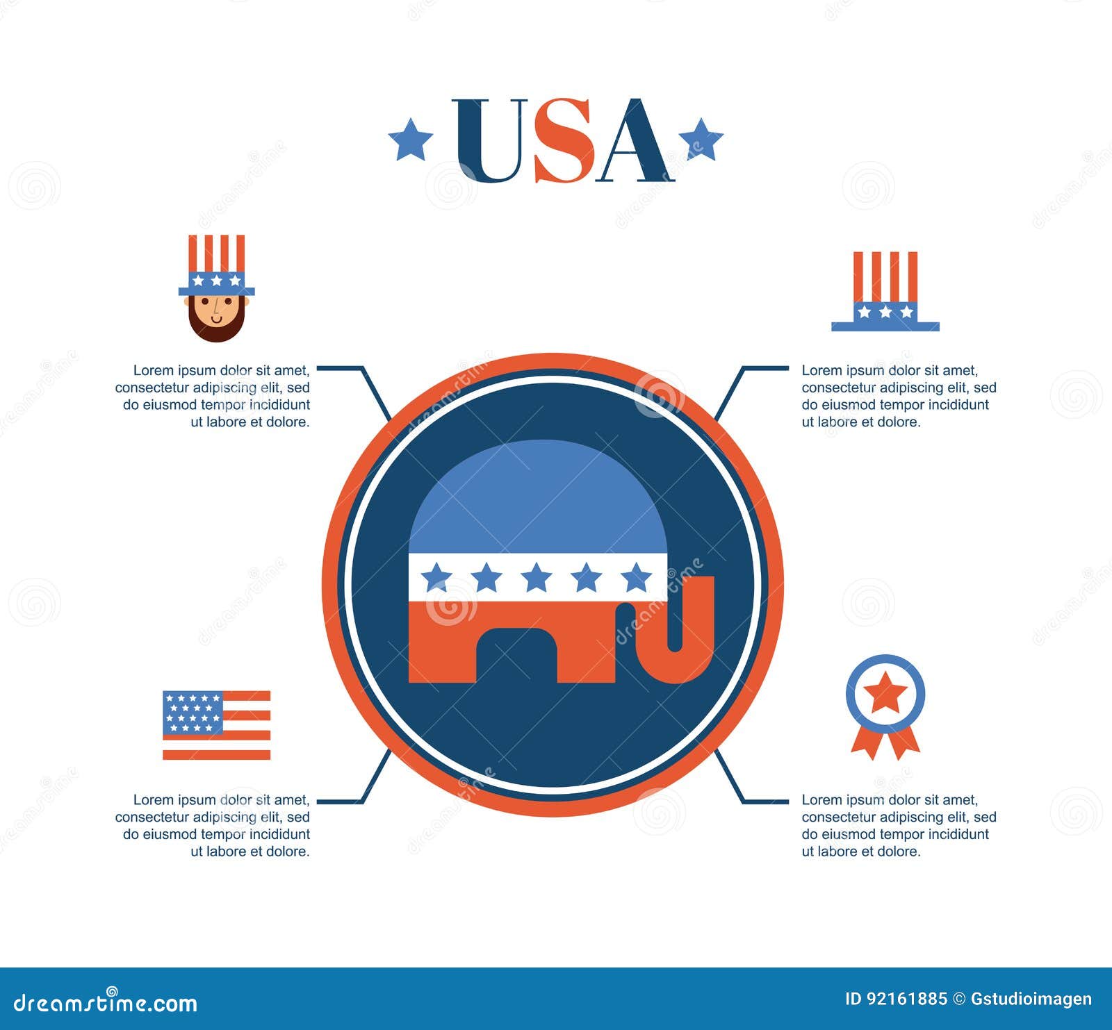 Republican Party Emblem Image Editorial Image - Illustration of design ...