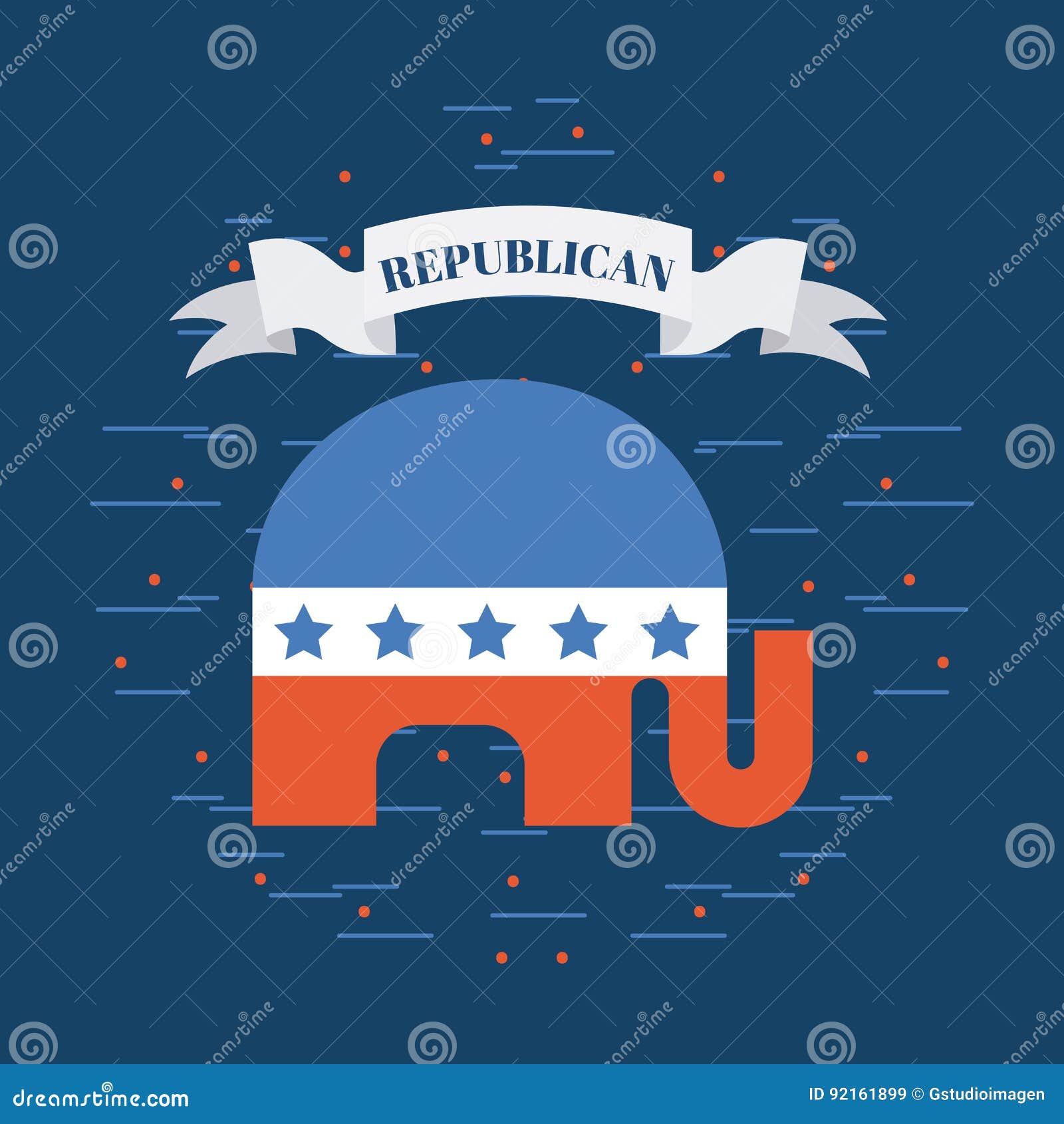 Republican Party Emblem Image Editorial Stock Image - Illustration of ...