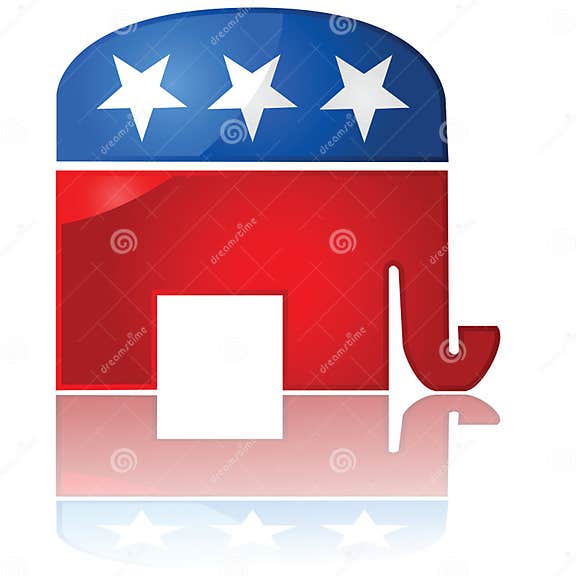 Republican Party icon editorial photography. Illustration of vector ...