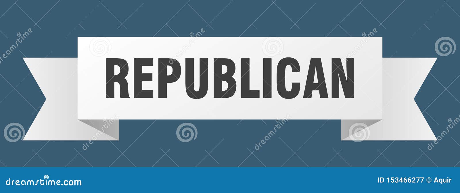 Republican ribbon. stock vector. Illustration of insignia - 153466277