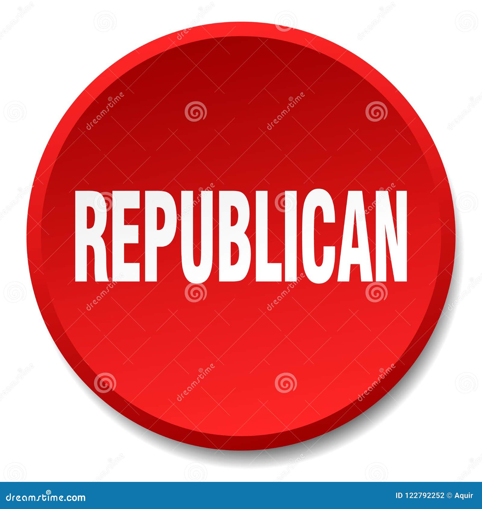 Republican button stock vector. Illustration of graphic - 122792252