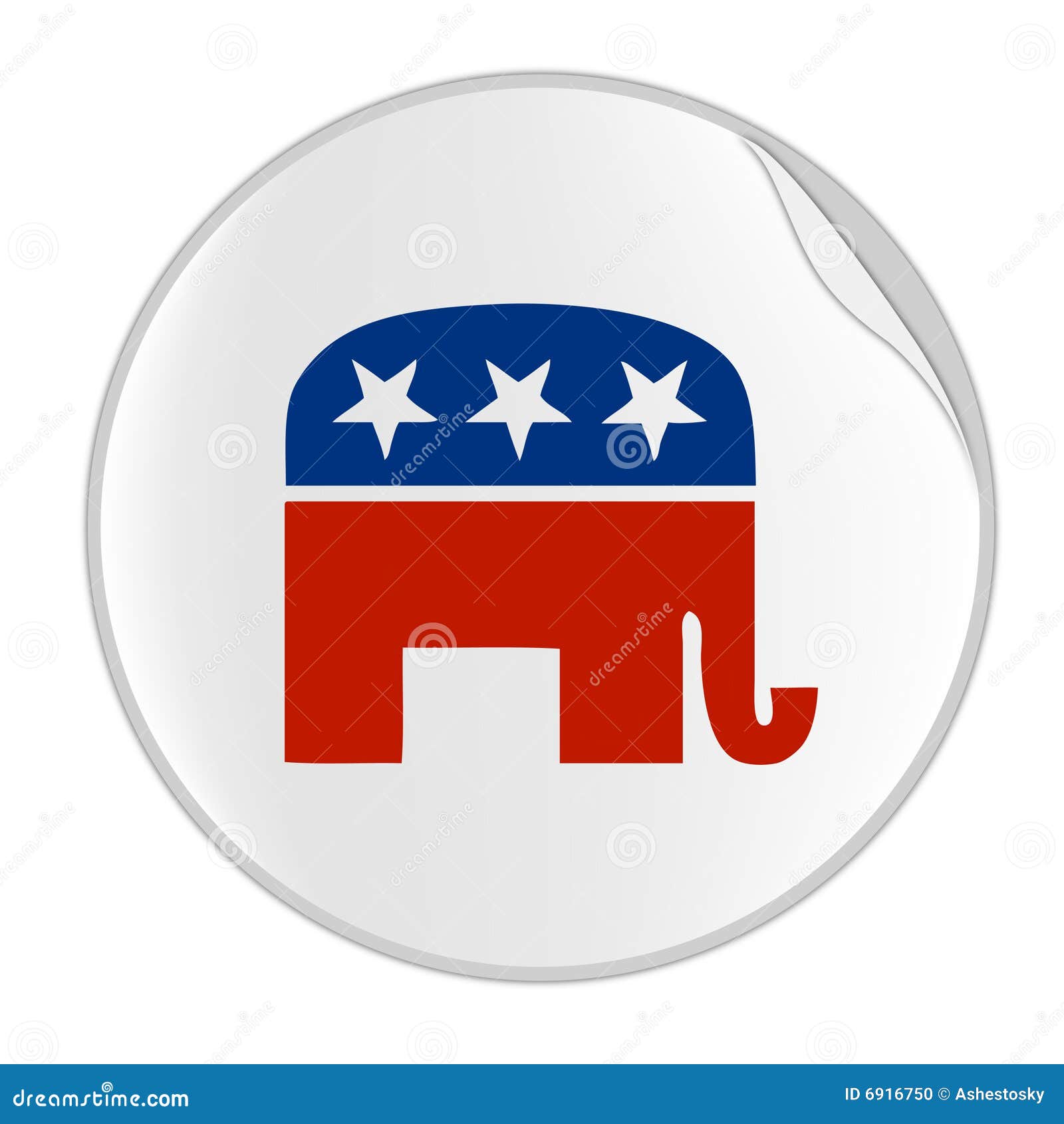 Republicans logo sticker editorial image. Illustration of supporting ...
