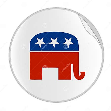 Republicans logo sticker editorial image. Illustration of supporting ...