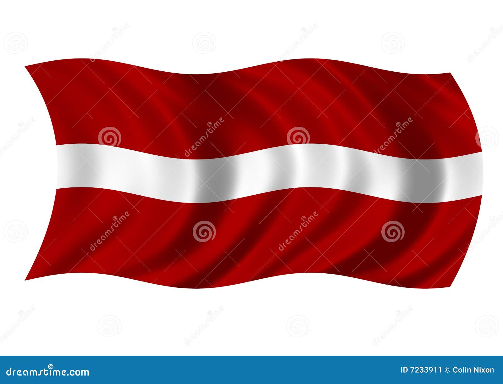 Republiek Van De Vlag Van Letland Stock Illustratie - Illustration of ...