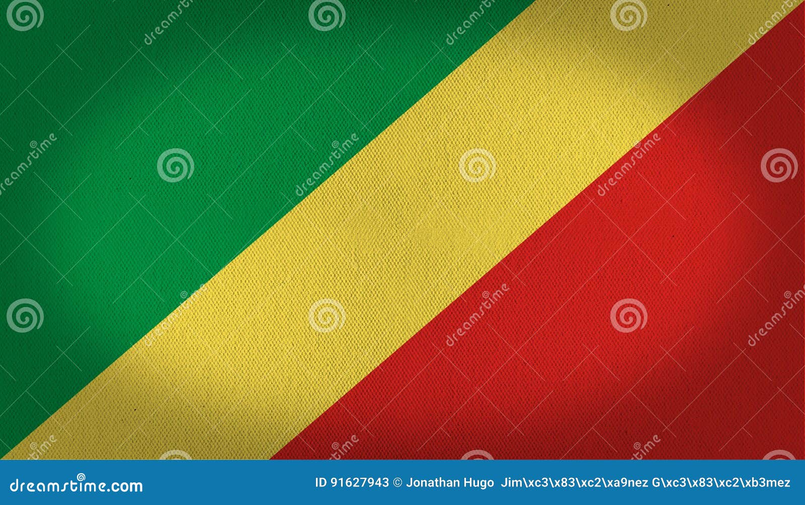 Republiken Kongo flagga stock illustrationer. Illustration av kongo ...