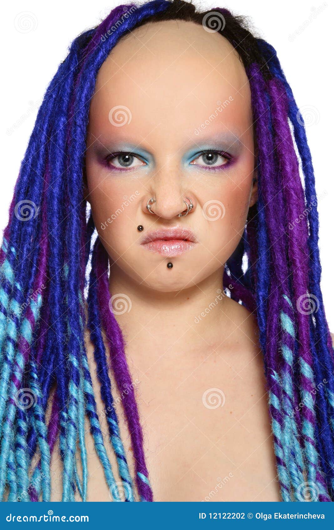 Repugnancia foto de archivo. Imagen de afeitado, azul - 12122202