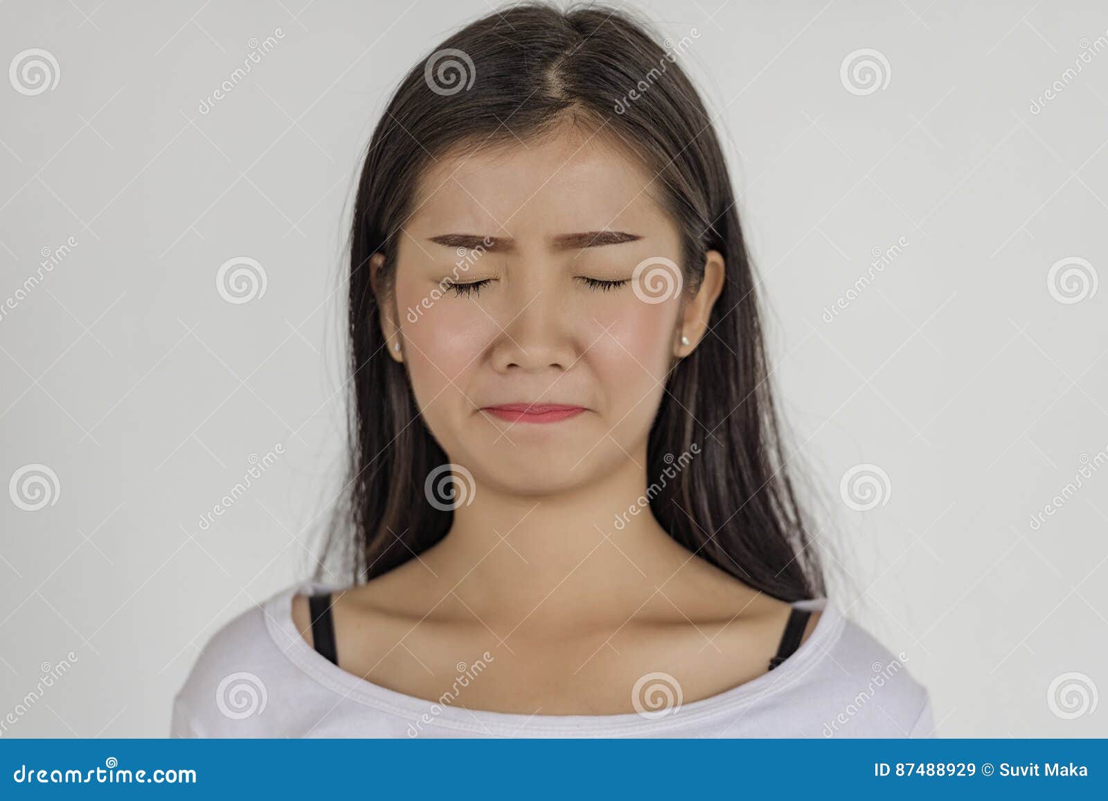 Repugnancia De Las Emociones Imagen de archivo - Imagen de morena ...