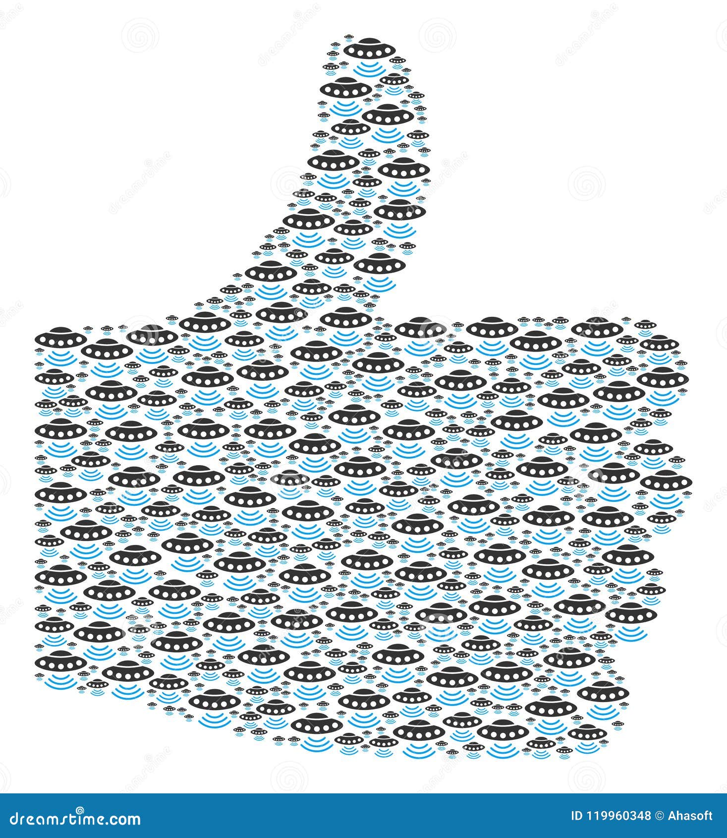 Reputation Collage of Alien Invasion Icons Stock Vector - Illustration ...