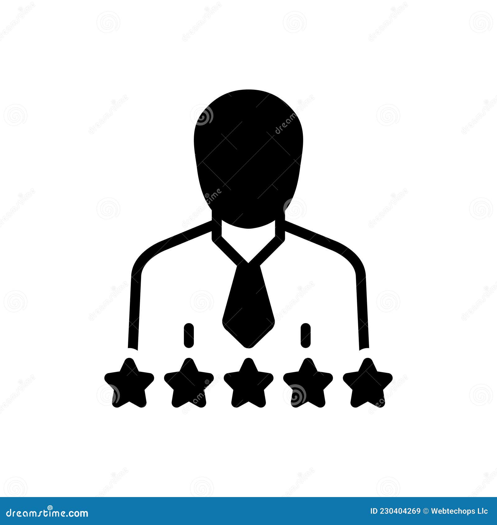 Black Solid Icon for Reputation, Fame and Honor Stock Vector ...