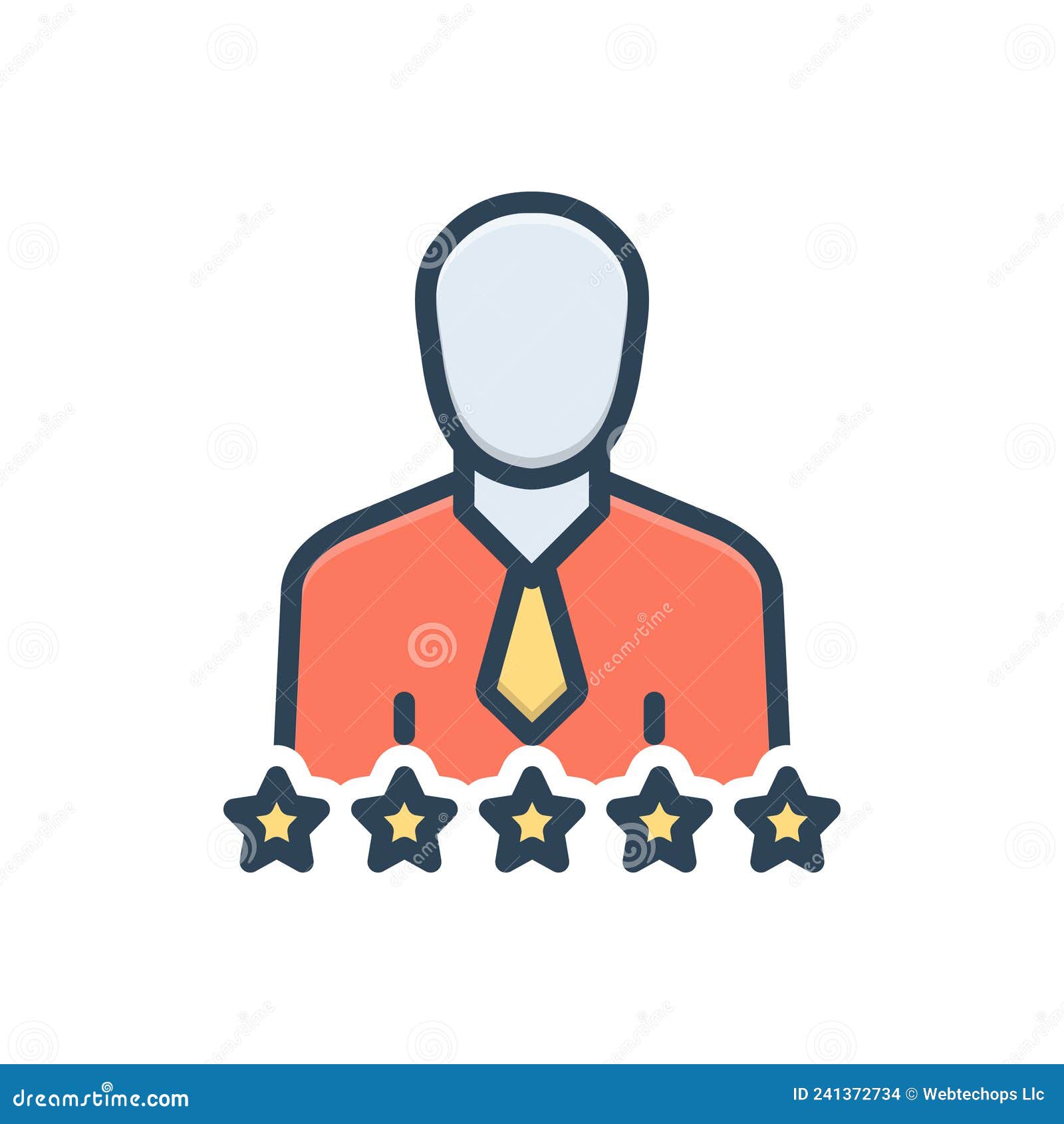 Color Illustration Icon for Reputation, Repute and Prestige Stock ...