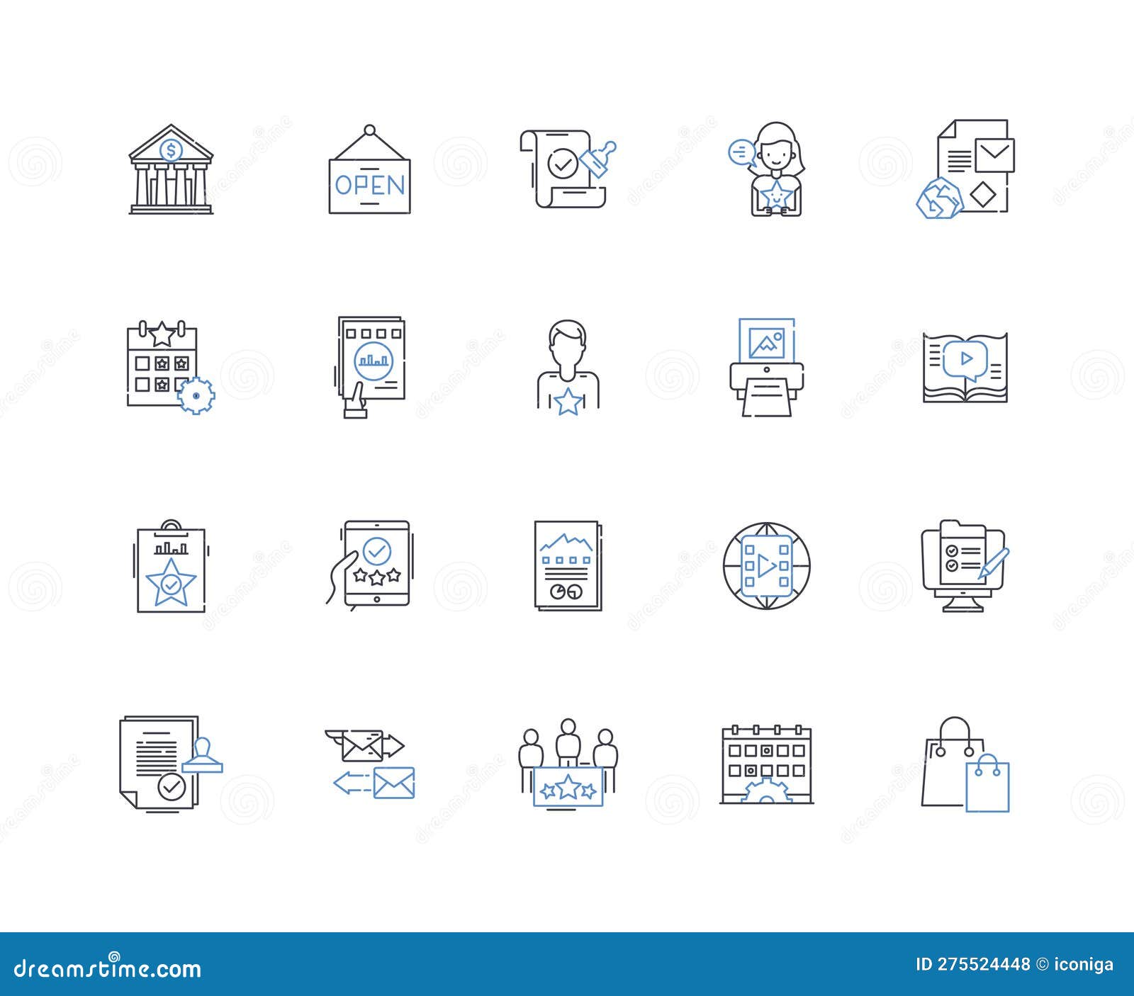 Reputation Line Icons Collection. Trusrthiness, Credibility ... Reputation Line Icons Collection. Trusrthiness, Credibility ...