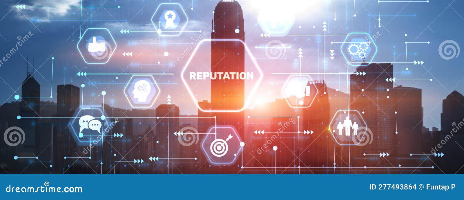 Reputation Management Branding Concept. Customer Relationship Stock ...