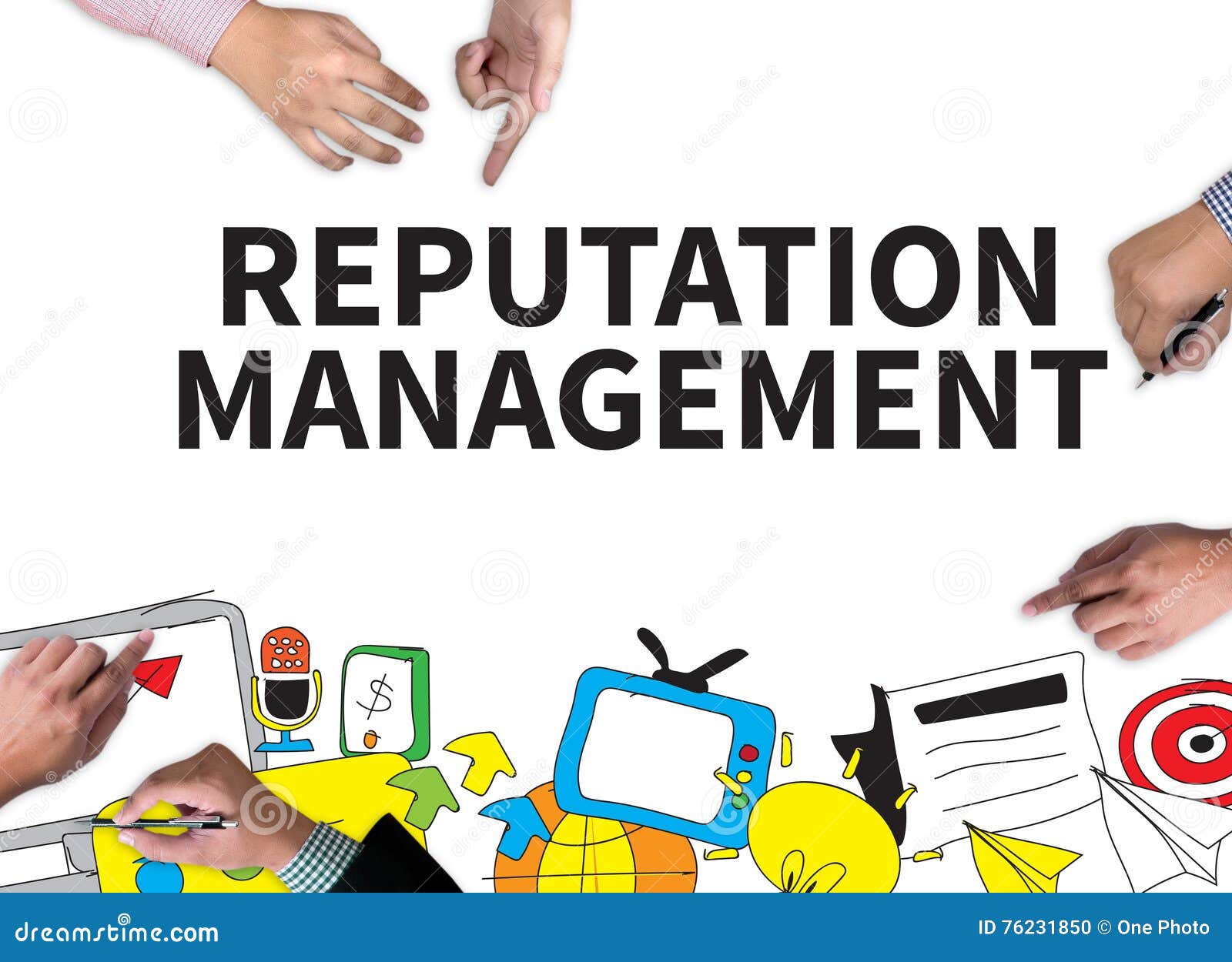 REPUTATION MANAGEMENT stock photo. Image of rank, media - 76231850