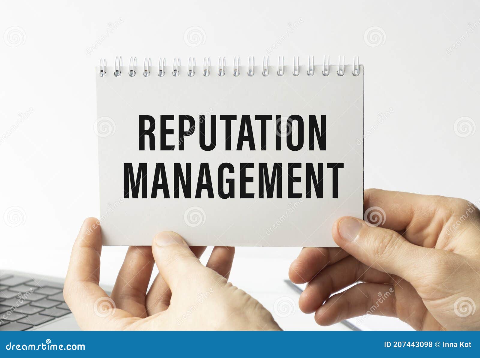 Reputation Management Card Isolated on White Stock Photo - Image of ...