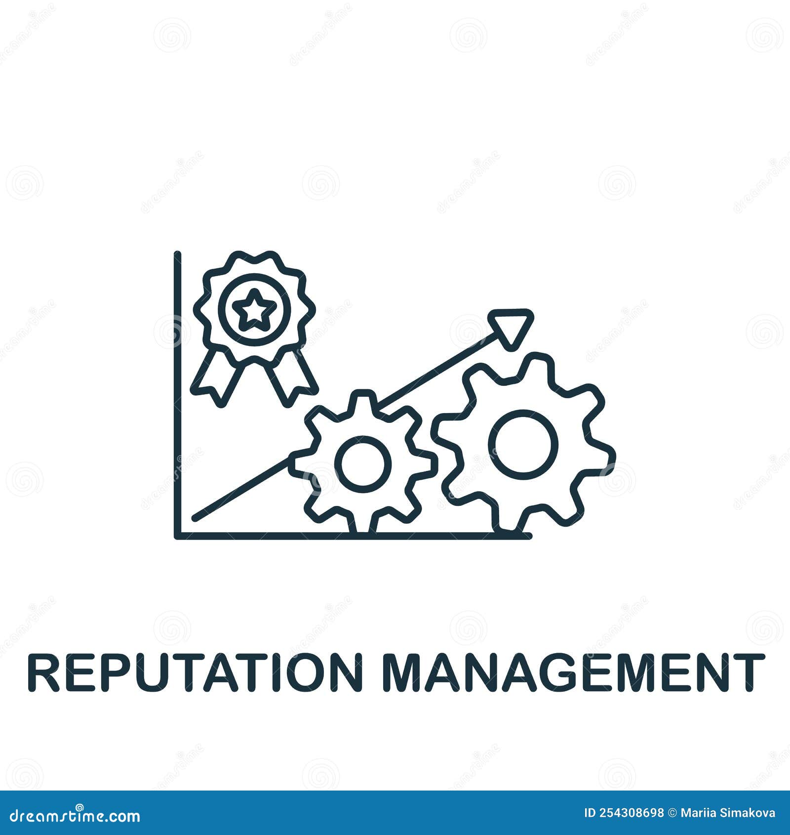 Reputation Management Icon. Line Simple Icon for Templates, Web Design ...