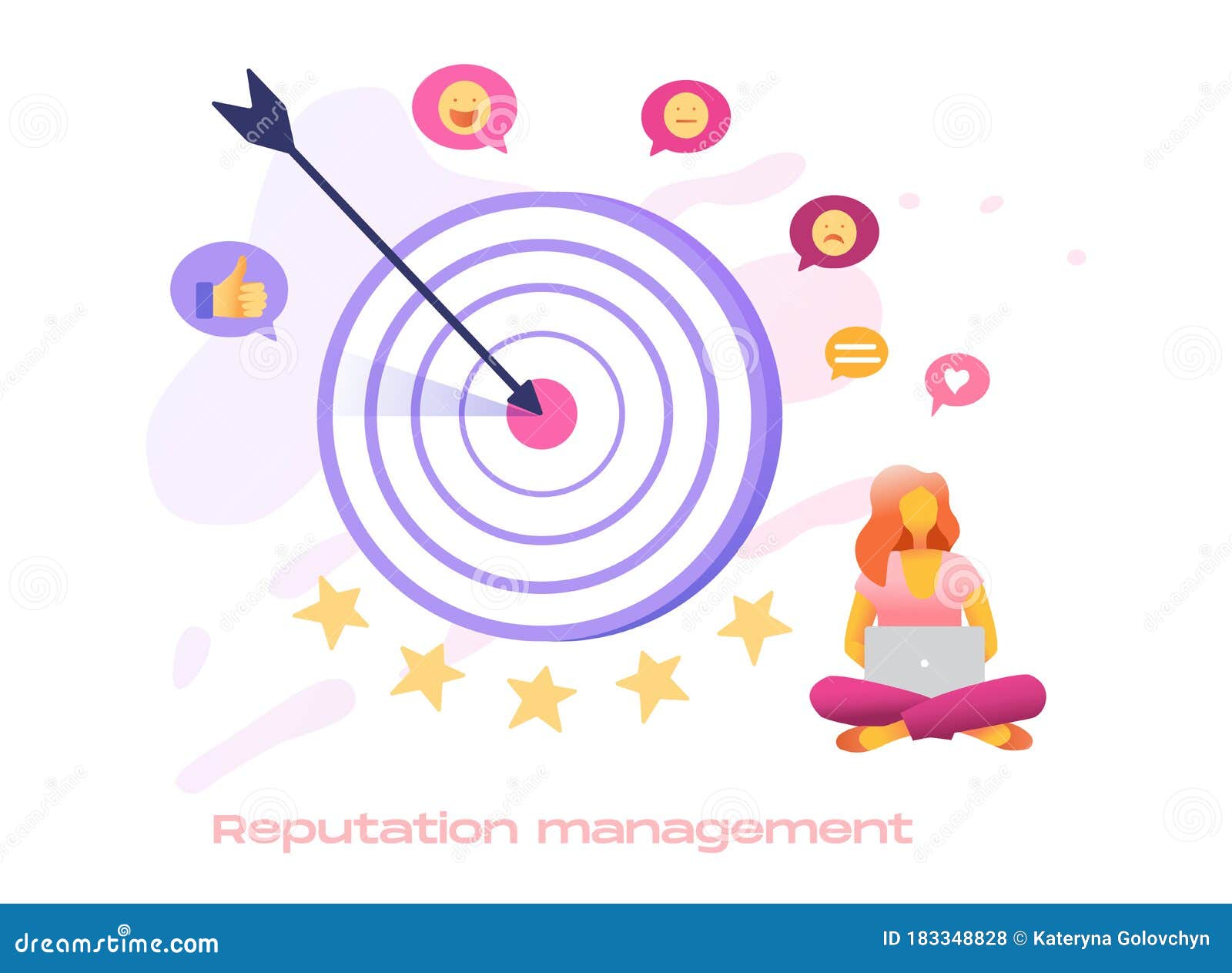 Reputation Management Icon Set for Search Engine Optimization Service ...