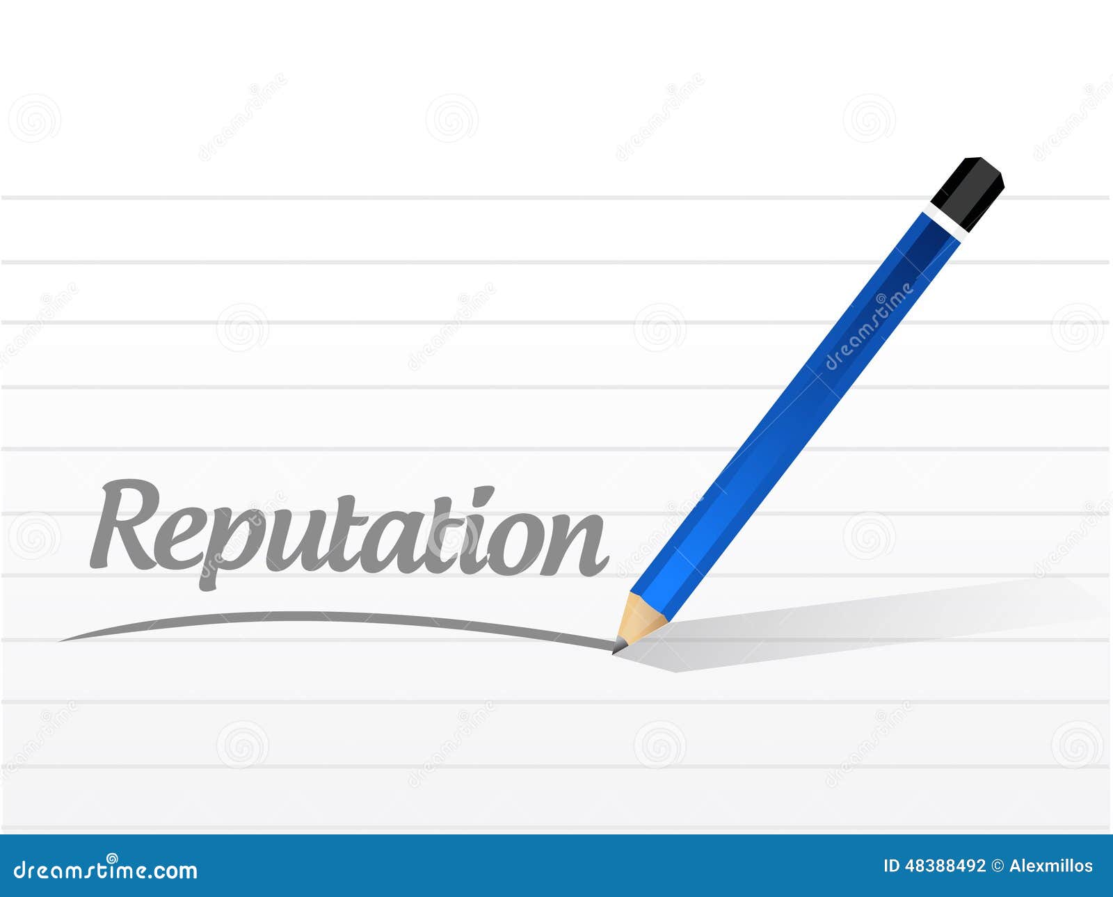 Reputation Sign Illustration Design Stock Illustration - Illustration ...