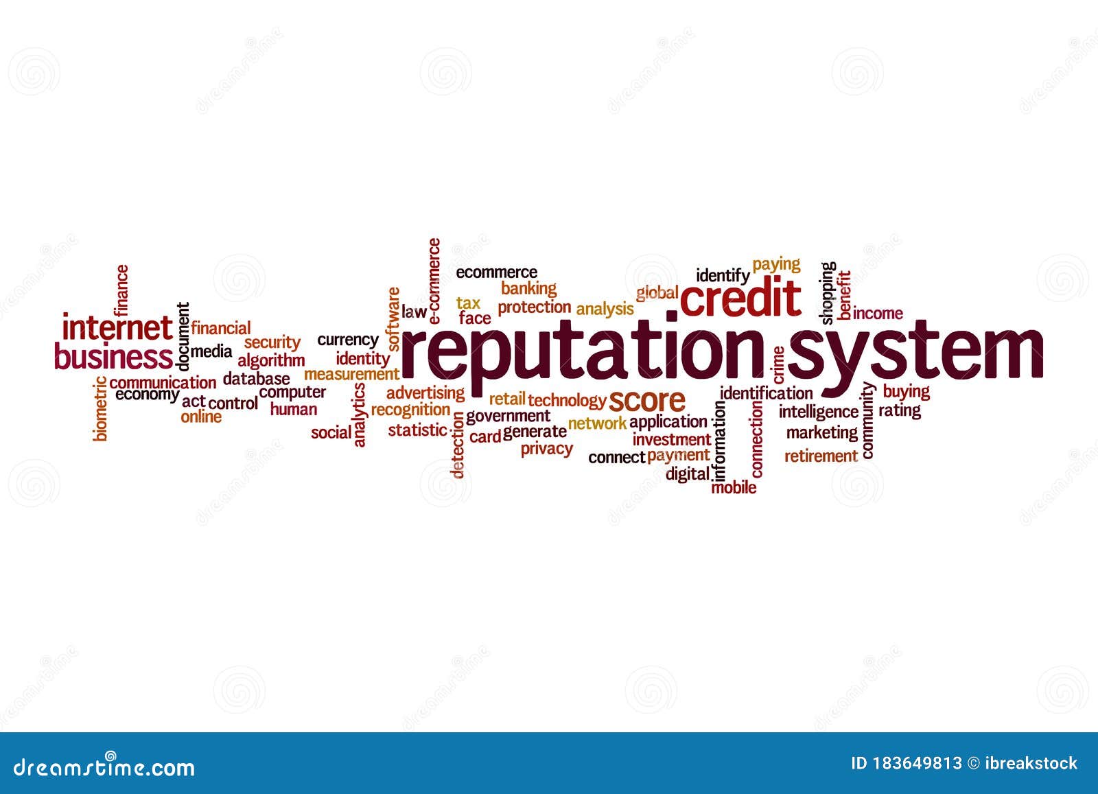 Reputation System Cloud Concept Stock Illustration - Illustration of ...