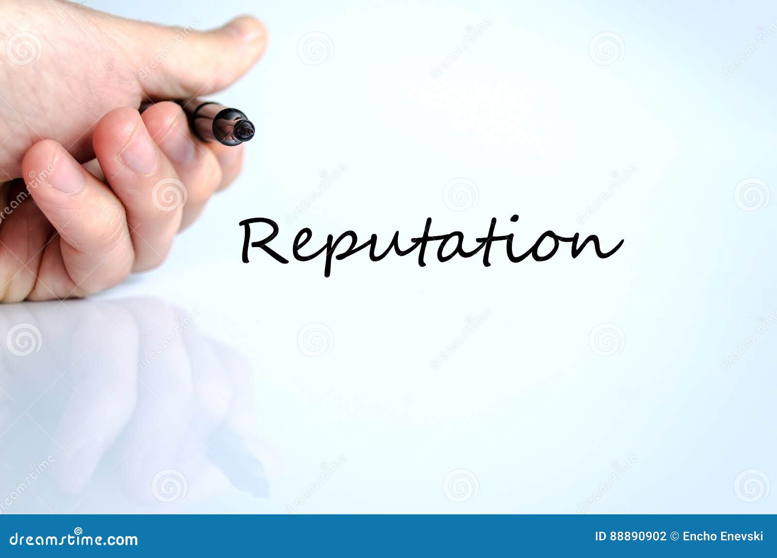 Reputation text concept stock photo. Image of idea, brand - 88890902