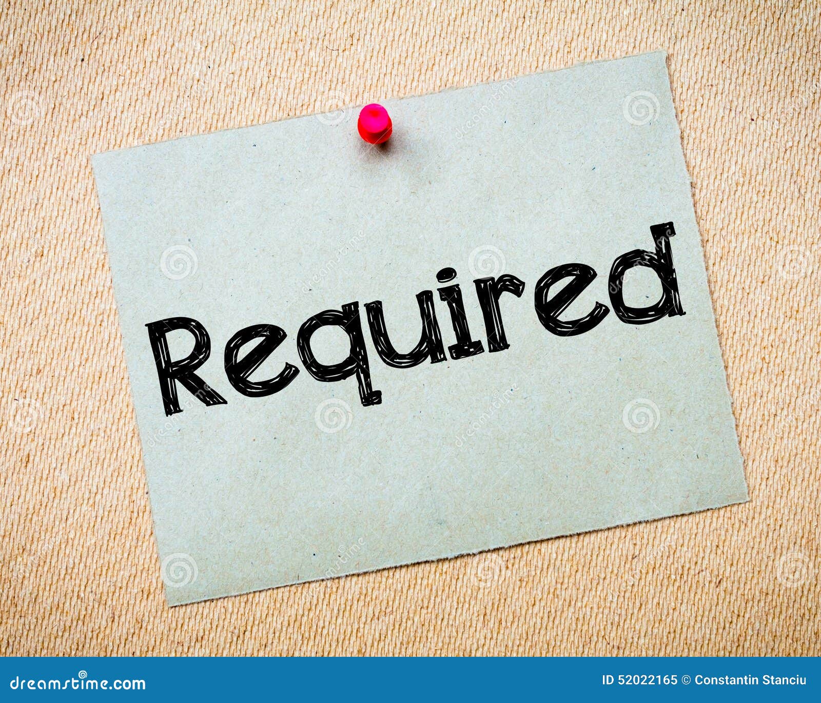 Requerido imagen de archivo. Imagen de mensaje, nota - 52022165