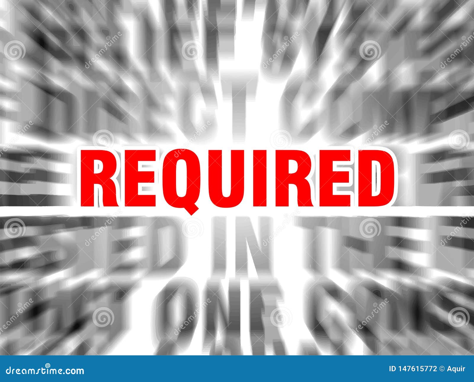 Requerido ilustración del vector. Ilustración de aviso - 147615772