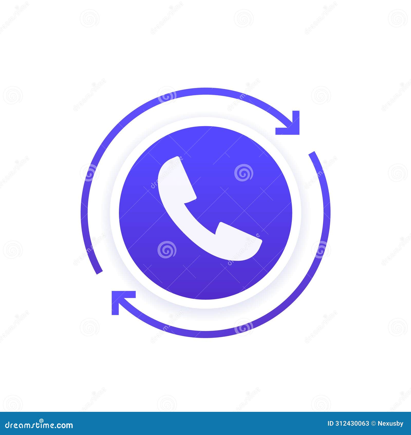 Callback Icon Cell Phone Call Vector | CartoonDealer.com #277752417