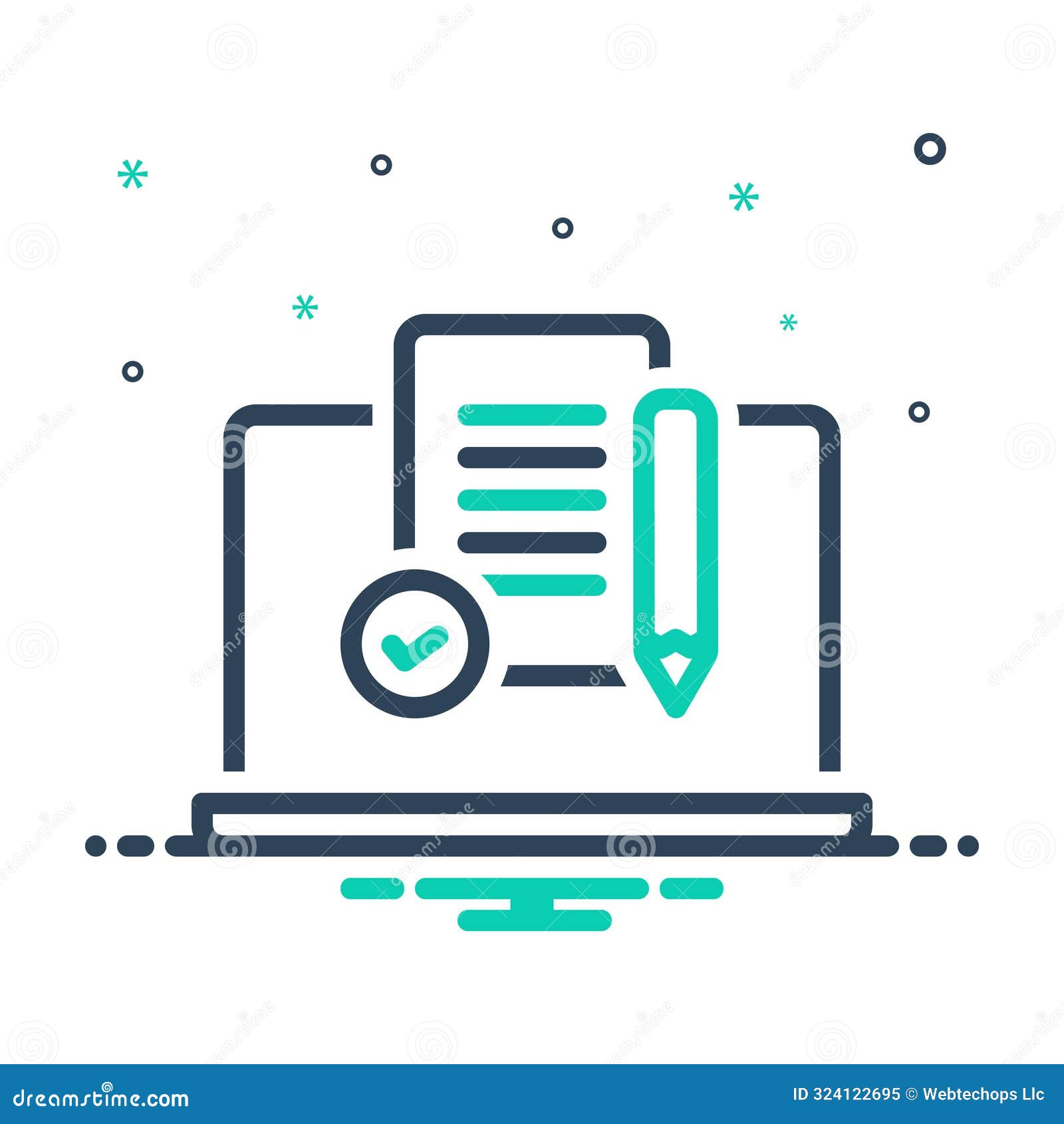 Mix Icon for Request Clarification, Request and Text Stock Vector ...