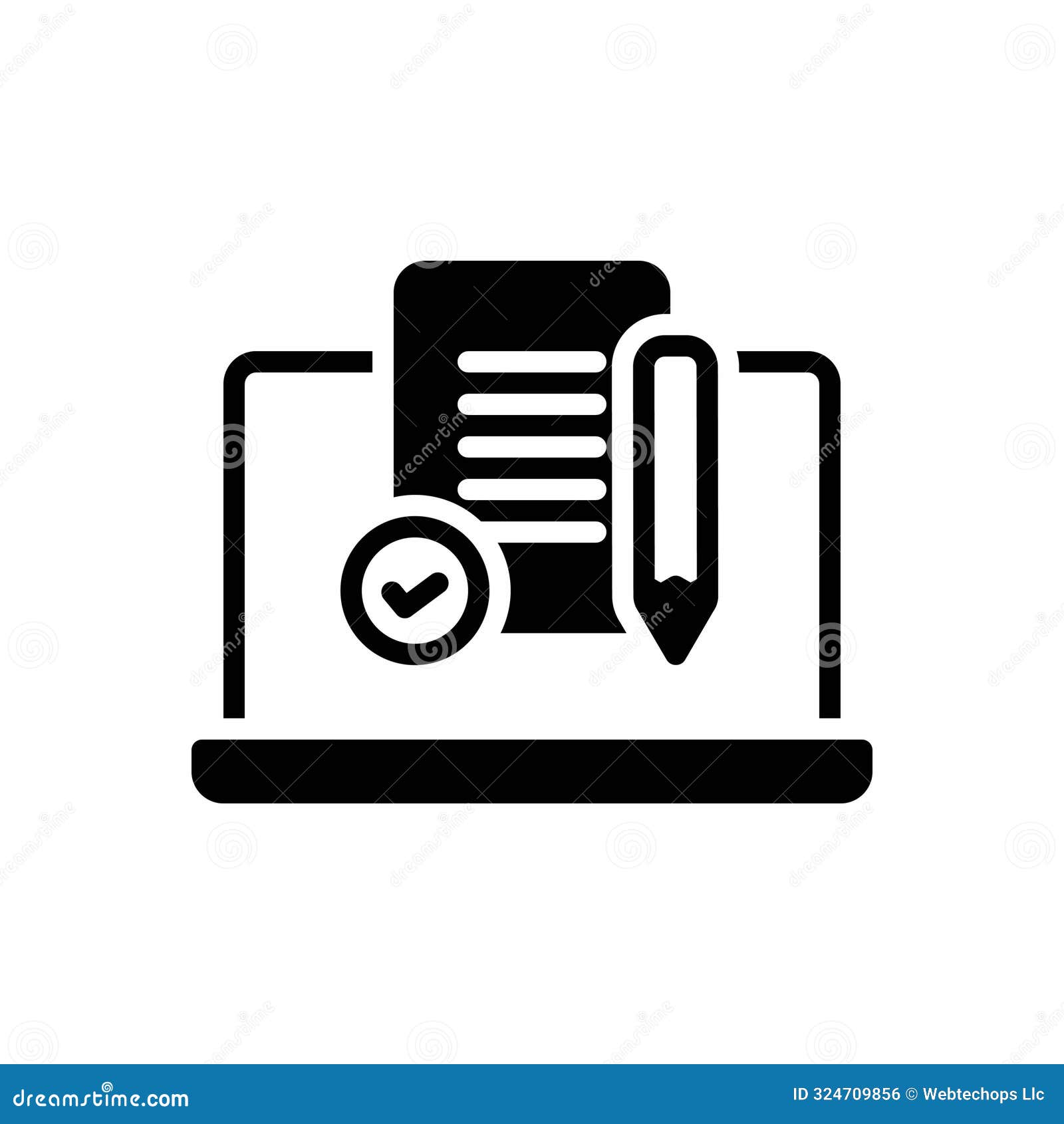 Black Solid Icon for Request Clarification, Request and Text Stock ...