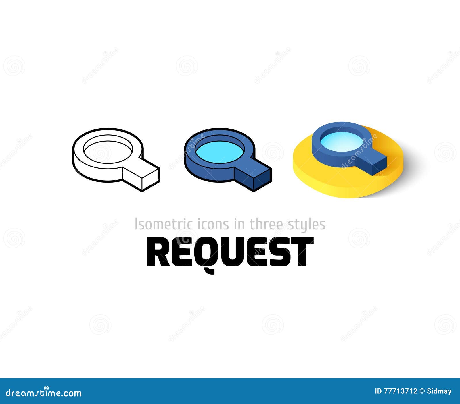 Request Icon in Different Style Stock Vector - Illustration of icon ...