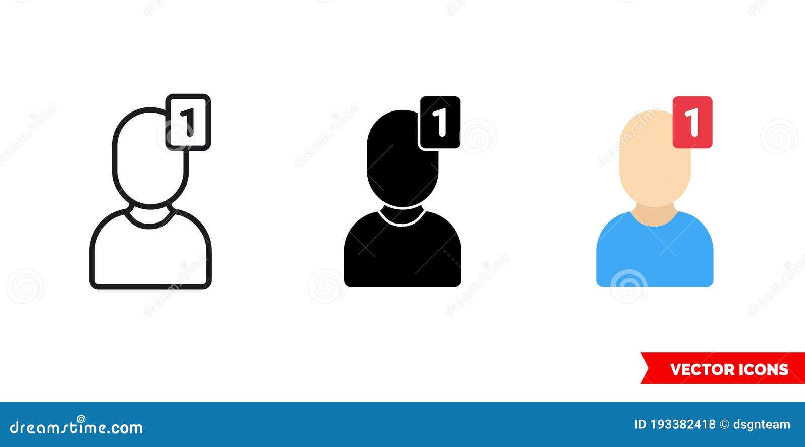 Request Icon of 3 Types Color, Black and White, Outline. Isolated ...