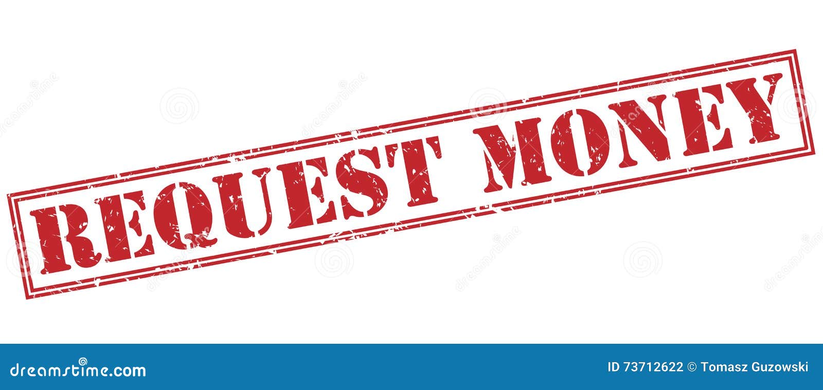 Request money red stamp stock illustration. Illustration of frame ...