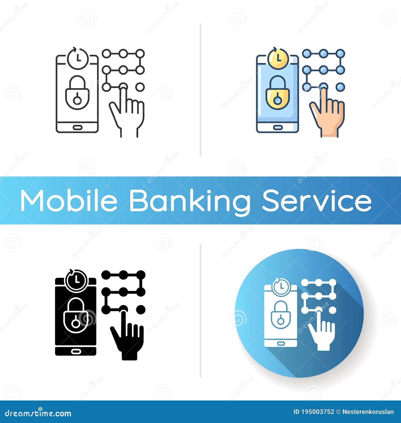 Request new PIN icon stock vector. Illustration of internet - 195003752