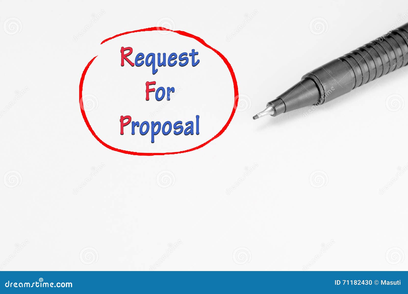 Request for Proposal - Business Concept Stock Photo - Image of ...