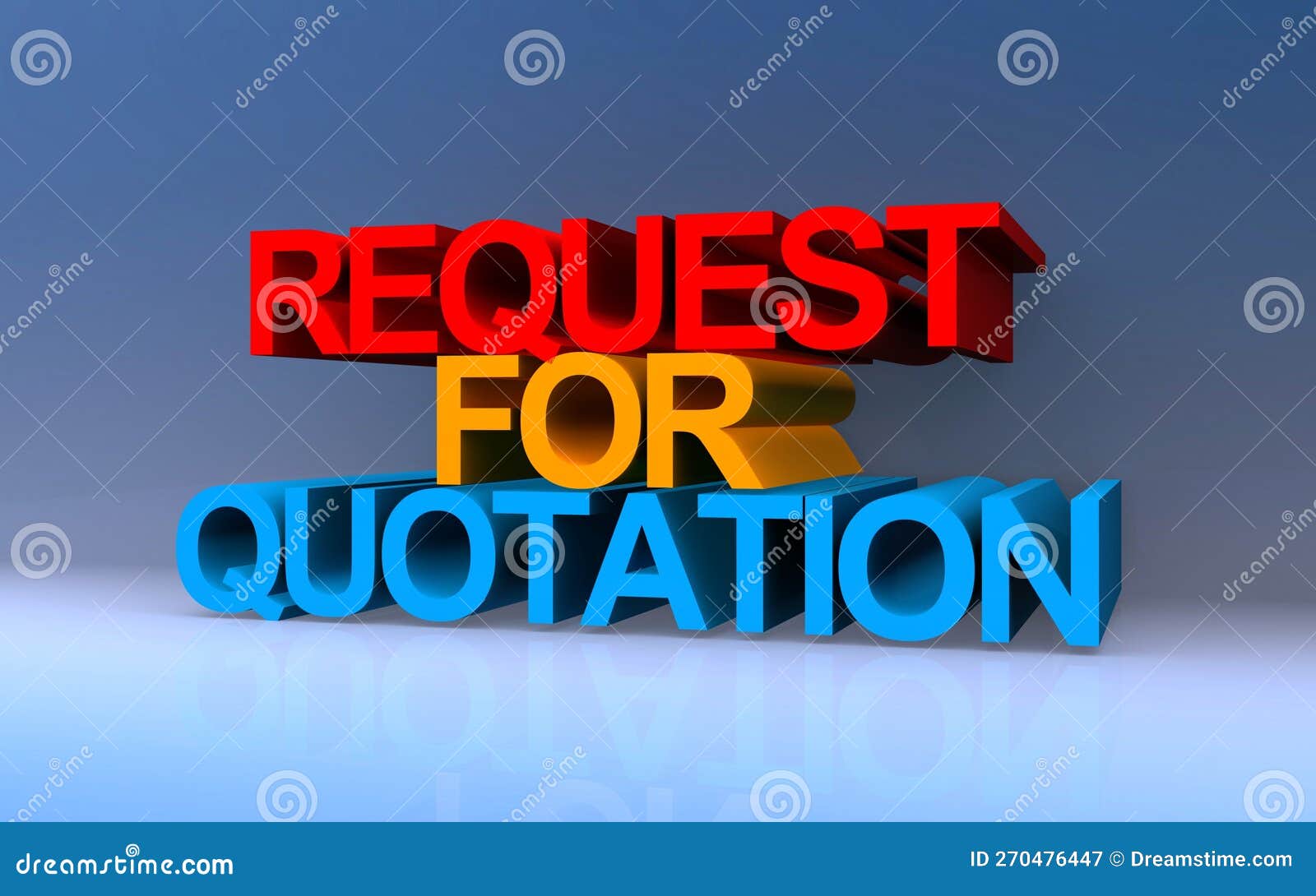 Request for Quotation on Blue Stock Illustration - Illustration of sign ...