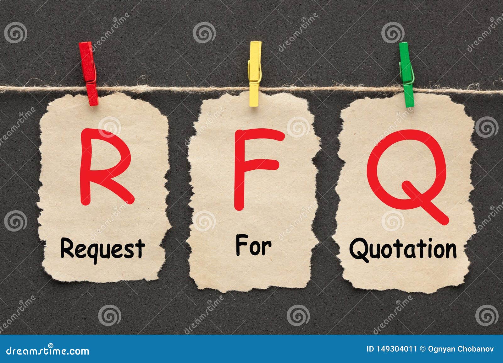 Request for Quotation stock image. Image of information - 149304011