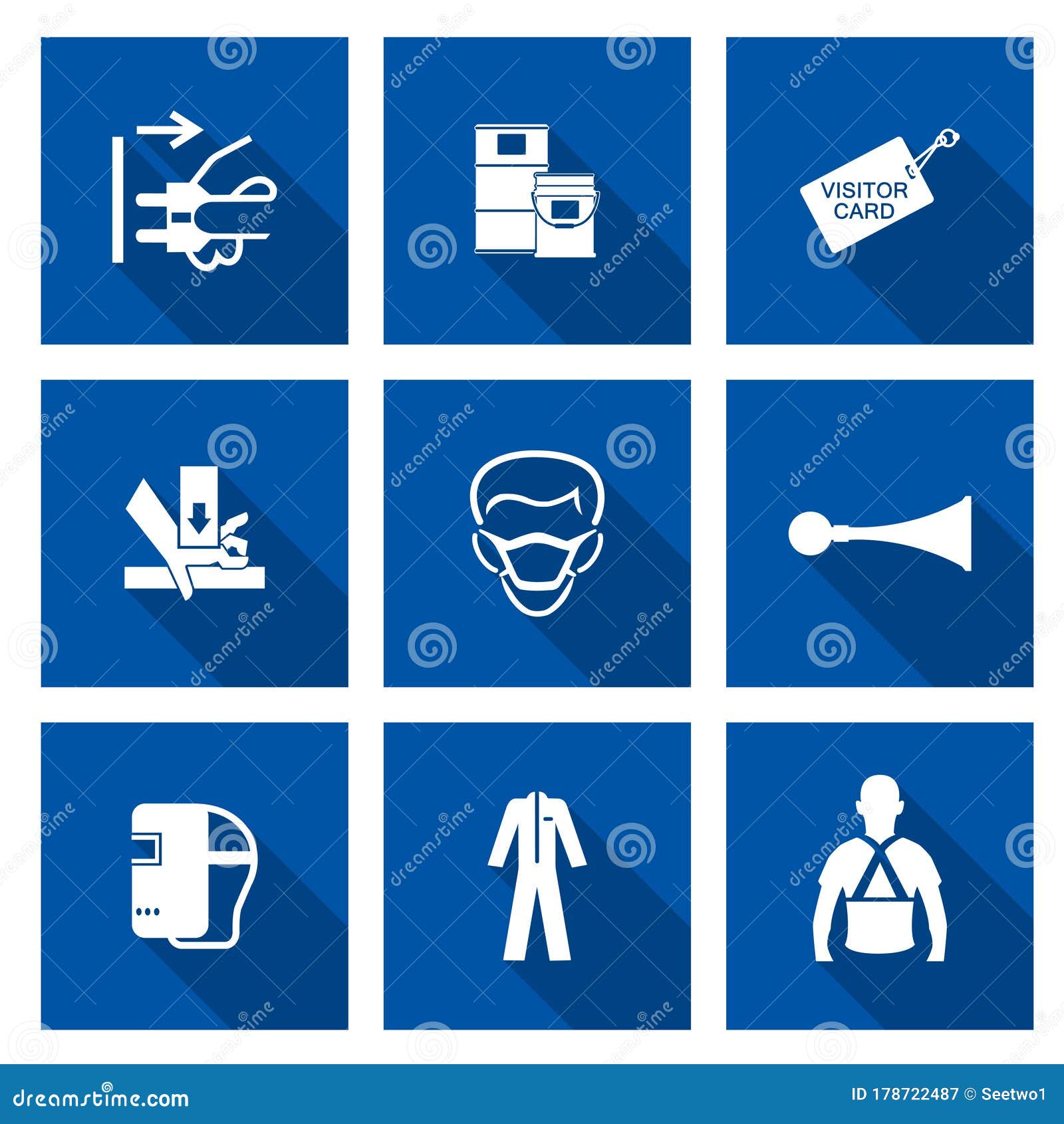 Required Personal Protective Equipment PPE Symbol,Safety Icon Stock ...