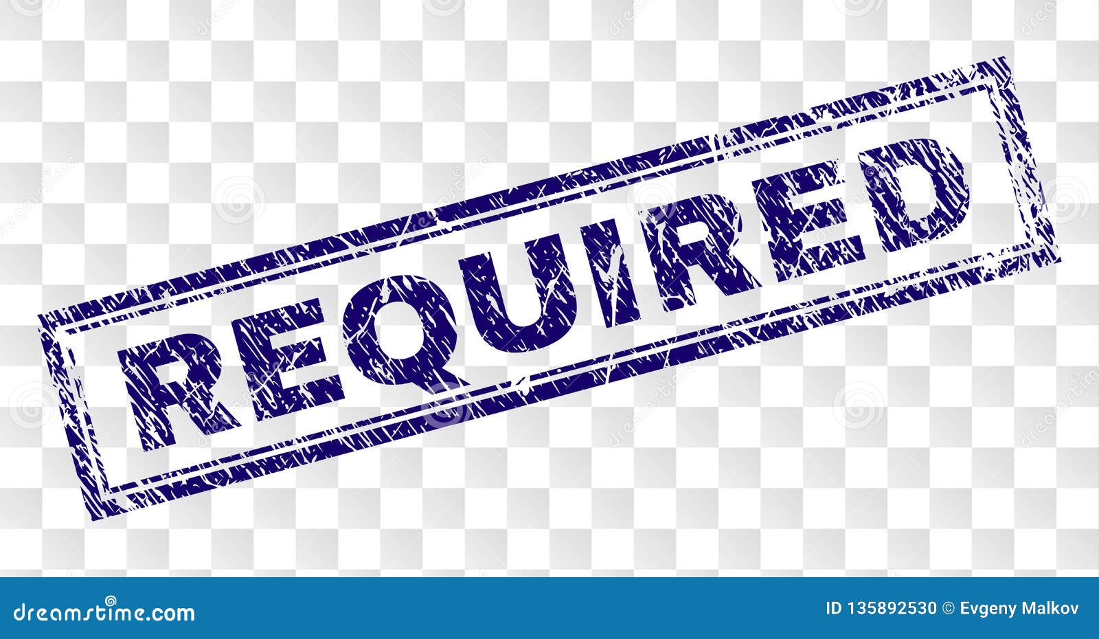 Grunge REQUIRED Rectangle Stamp Stock Vector - Illustration of word ...