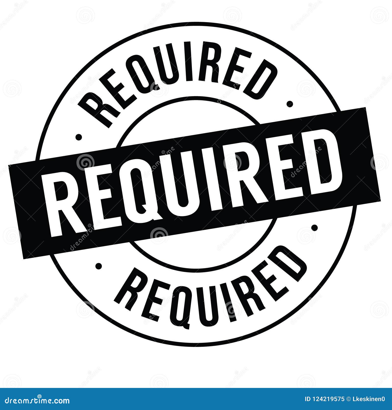 Required stamp on white stock vector. Illustration of aged - 124219575