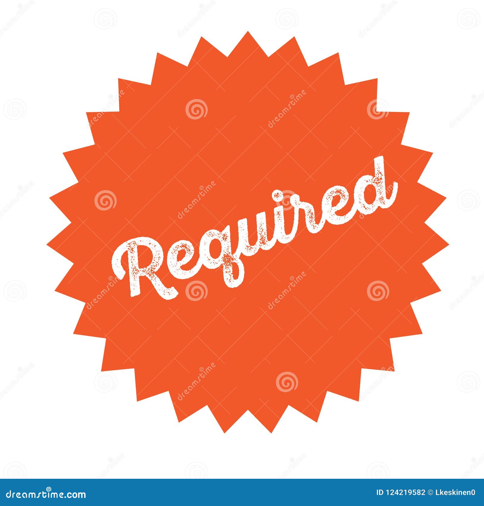 Required stamp on white stock vector. Illustration of print - 124219582