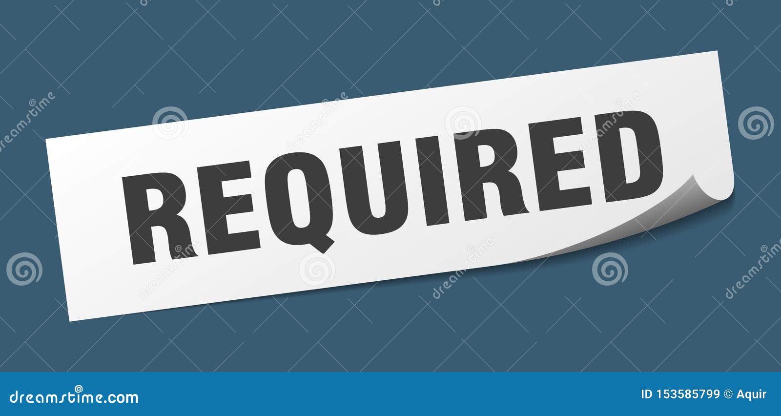 Required sticker. stock vector. Illustration of design - 153585799